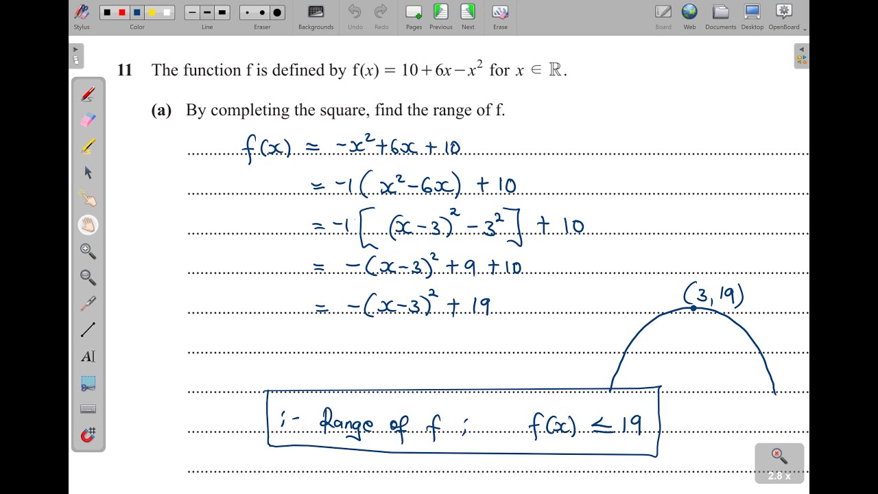 9709/13/M/J/24 -- QN 11 (FUNCTIONS)-- PURE MATHEMATICS 1 PAPER 13 MAY ...