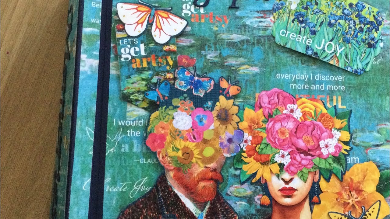 Let’s get Artsy - an 8” x 8” Memory book - YouTube