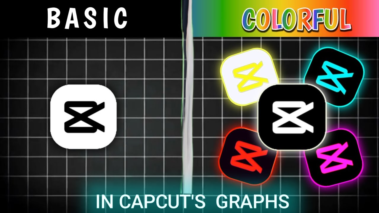 Colorful capcut logos in Capcut's graphs | tutorial | capcut | ₩ EDIT_X - YouTube