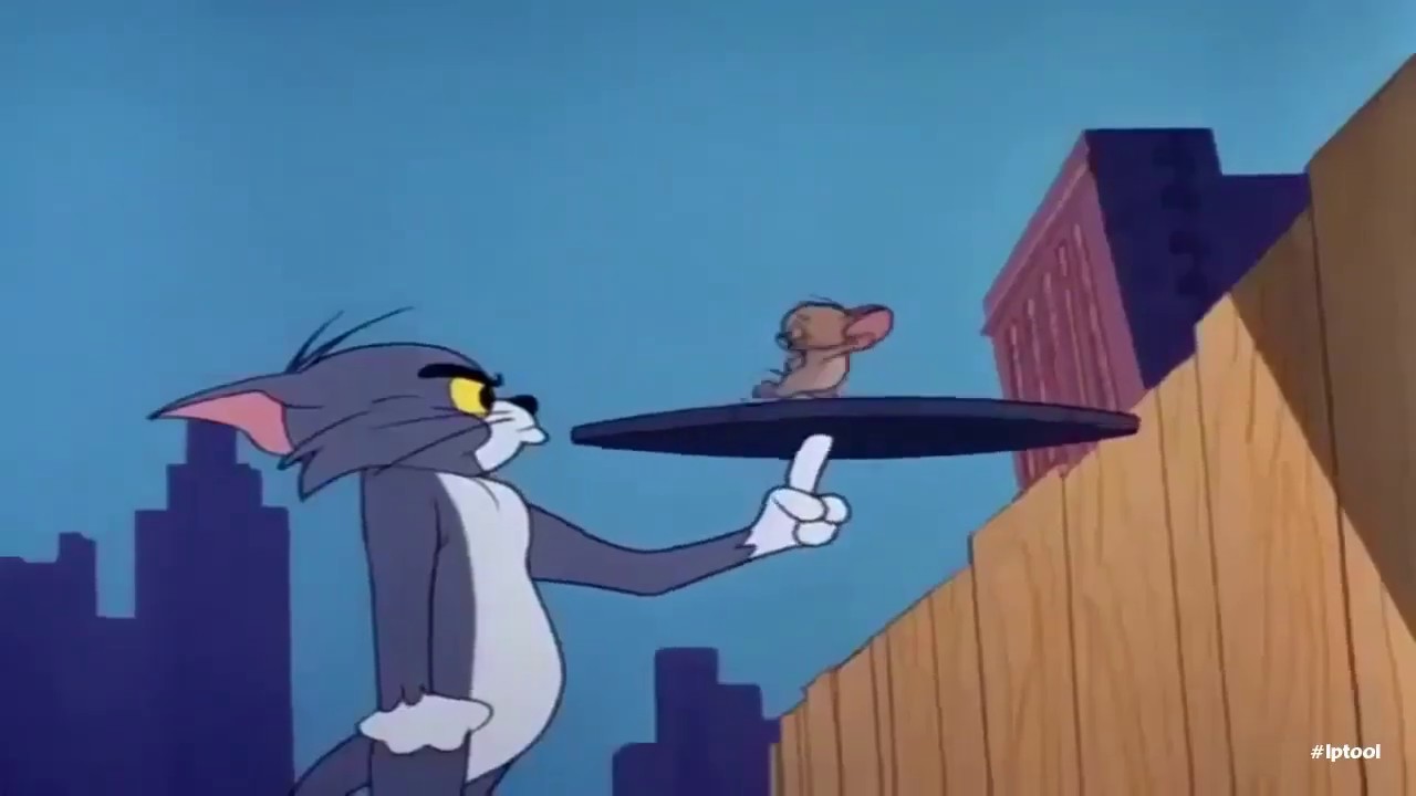 Tom and Jerry, watching cartoon - YouTube
