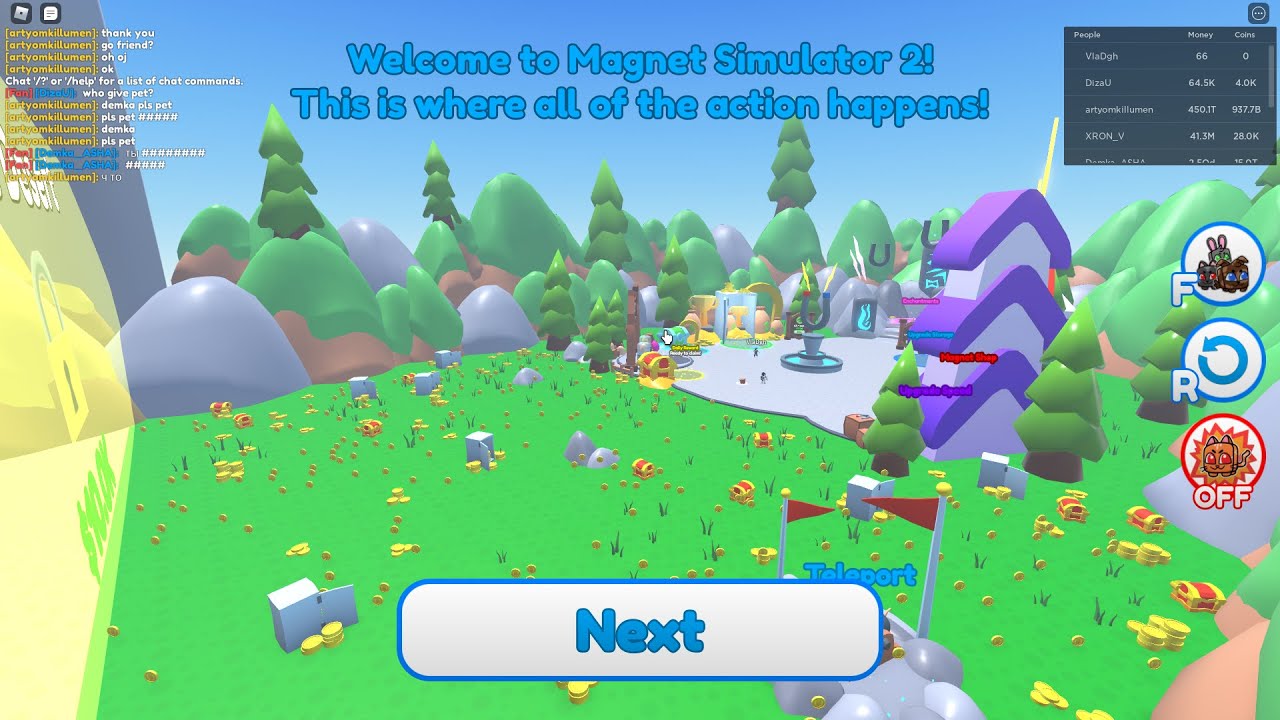 Playing magnet simulator 2 grinding to get good - YouTube