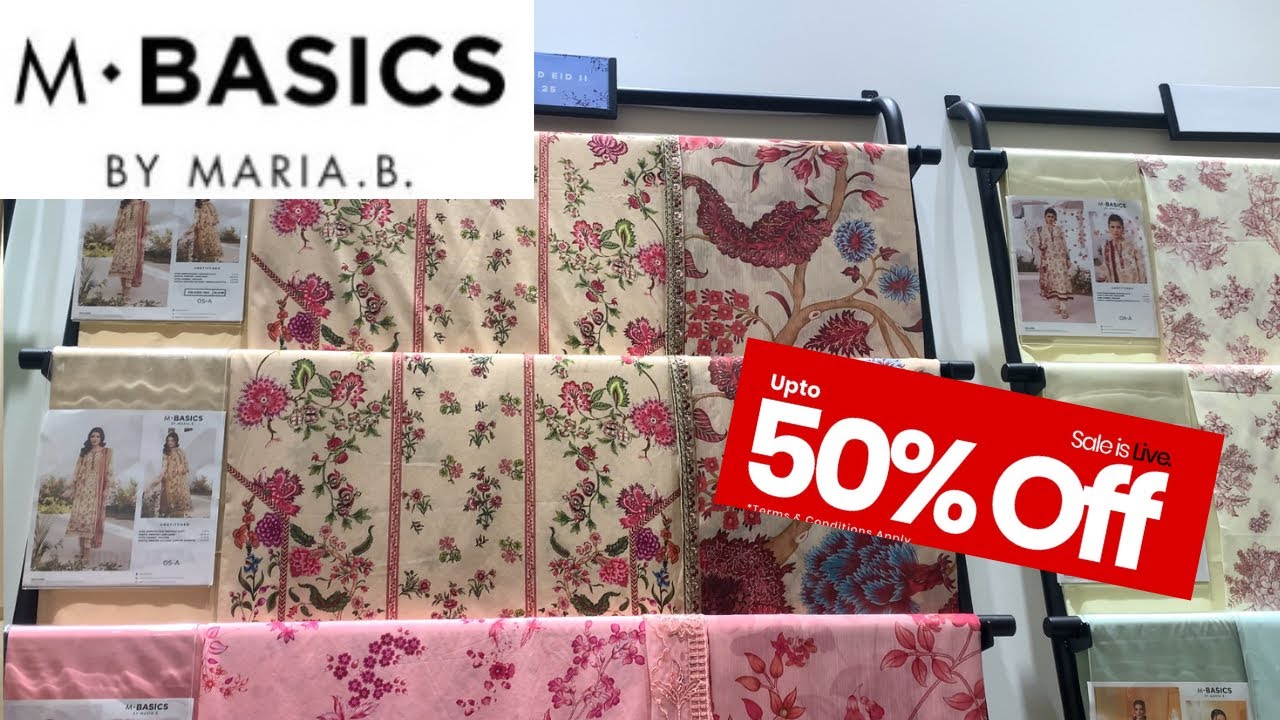 Maria.B. M•Basics New Arrival | Unstitched Collection | Up to 50% Off ...