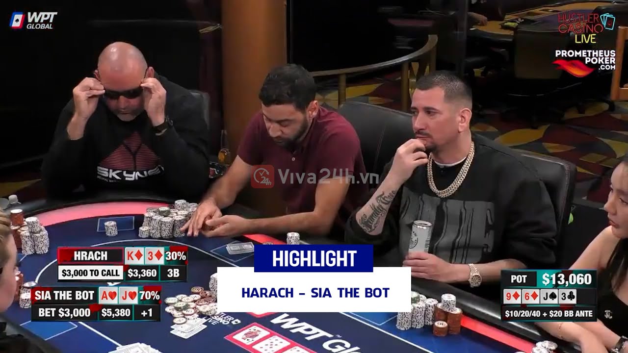 [Poker Highlights] Sia The Bot đánh rất chuẩn chỉ nhưng lại không gặp ...