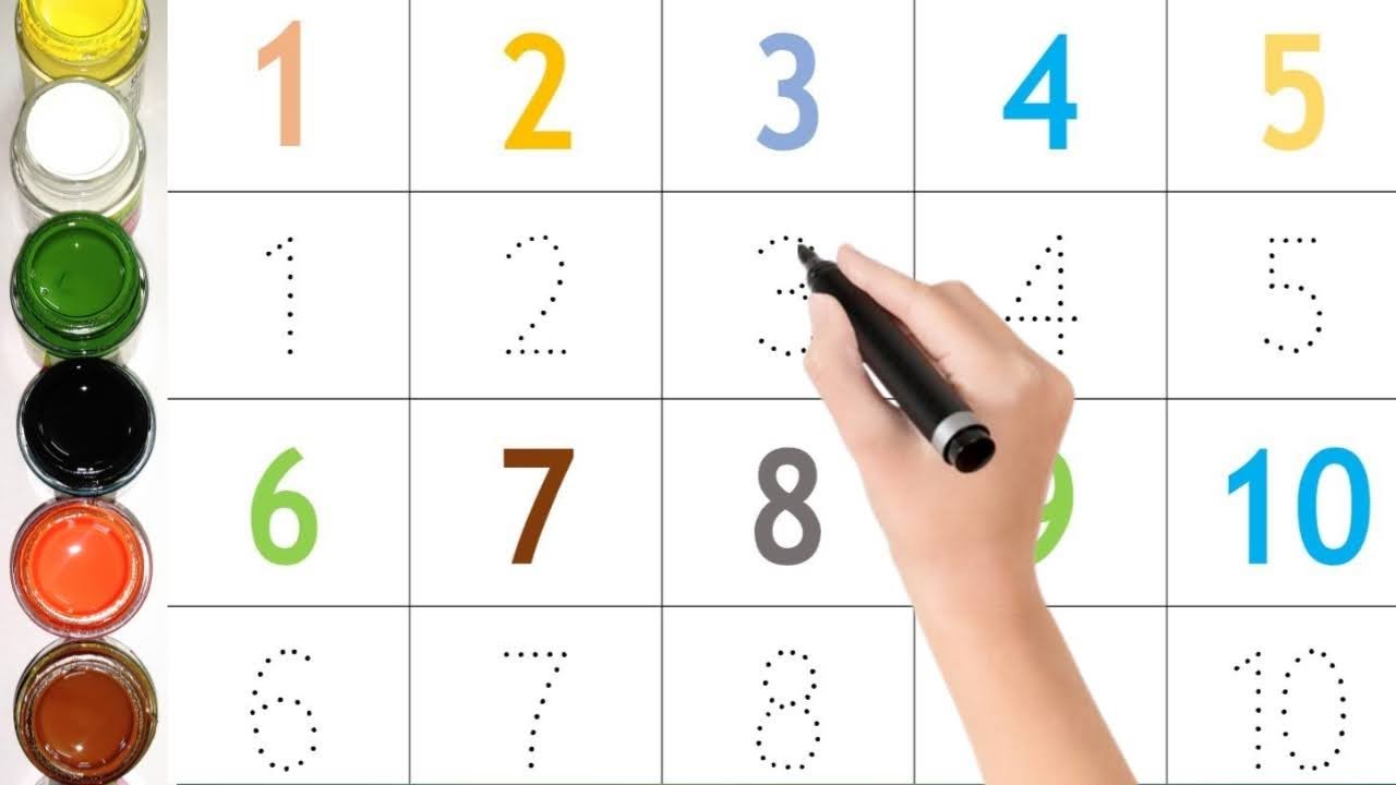 Counting Numbers | write and read numbers | 123 learning for kids | 1 ...