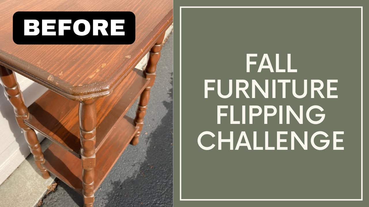 Painting a Wood Plant Stand/Table Using All-In-One Mineral Paint | FALL ...