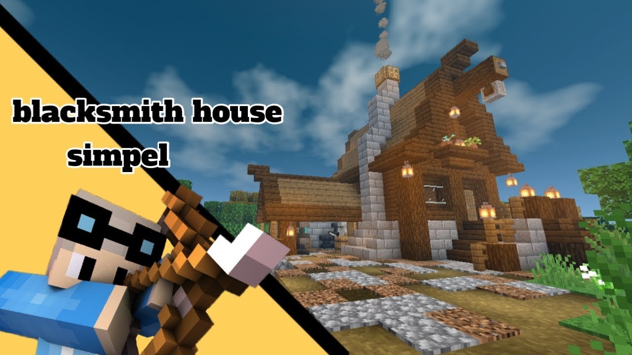Blacksmith house|simpel tutorial minecraft - YouTube