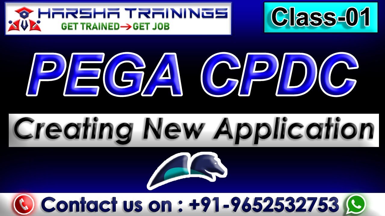 PEGA CPDC CLASS 01 | Creating New Application | CPDC Tutorial for ...