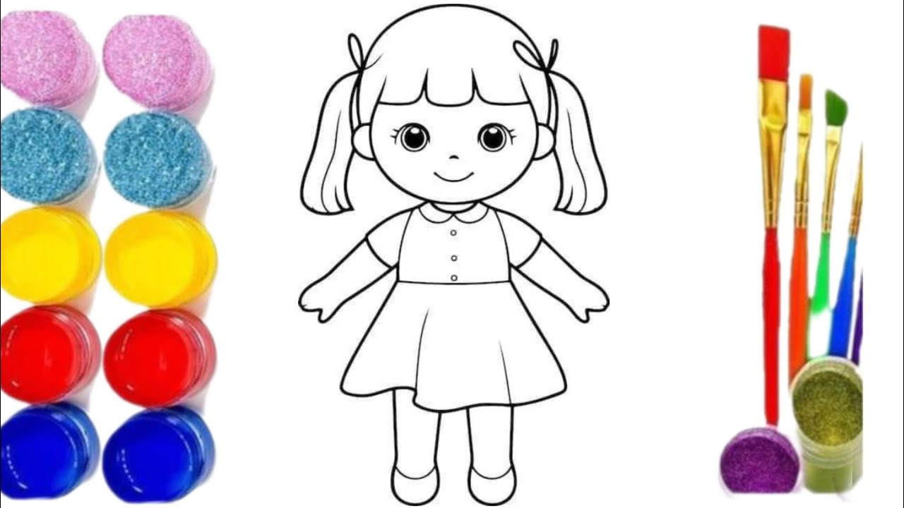 How to Draw Dolls: Easy Step-by-Step Doll Drawing - YouTube
