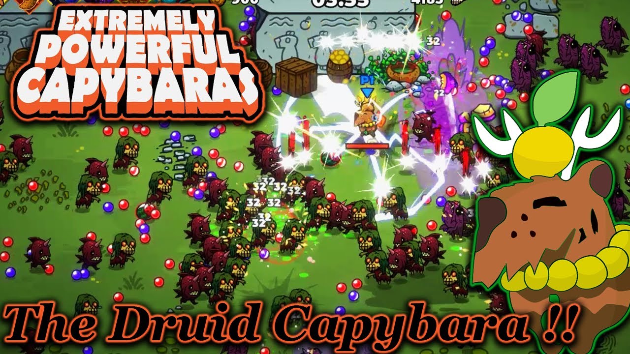 The Druid-Capybara 】 Embrace Nature's Power!【 Extremely Powerful ...