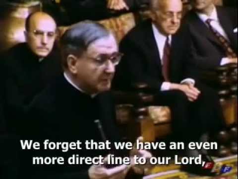 St. Josemaria Escriva: Prayer- Our Direct Line to God - YouTube