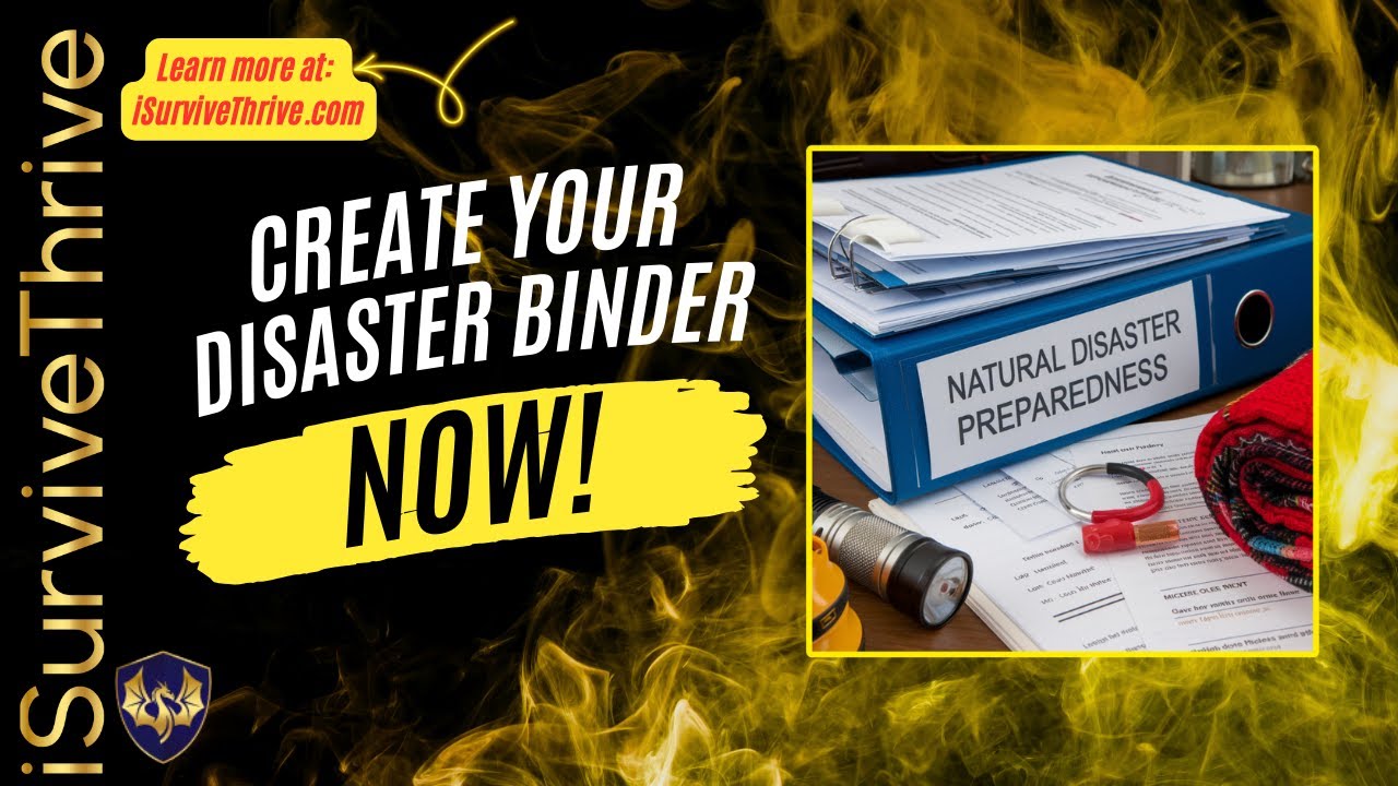 How to Create a Natural Disaster Preparedness Binder - YouTube