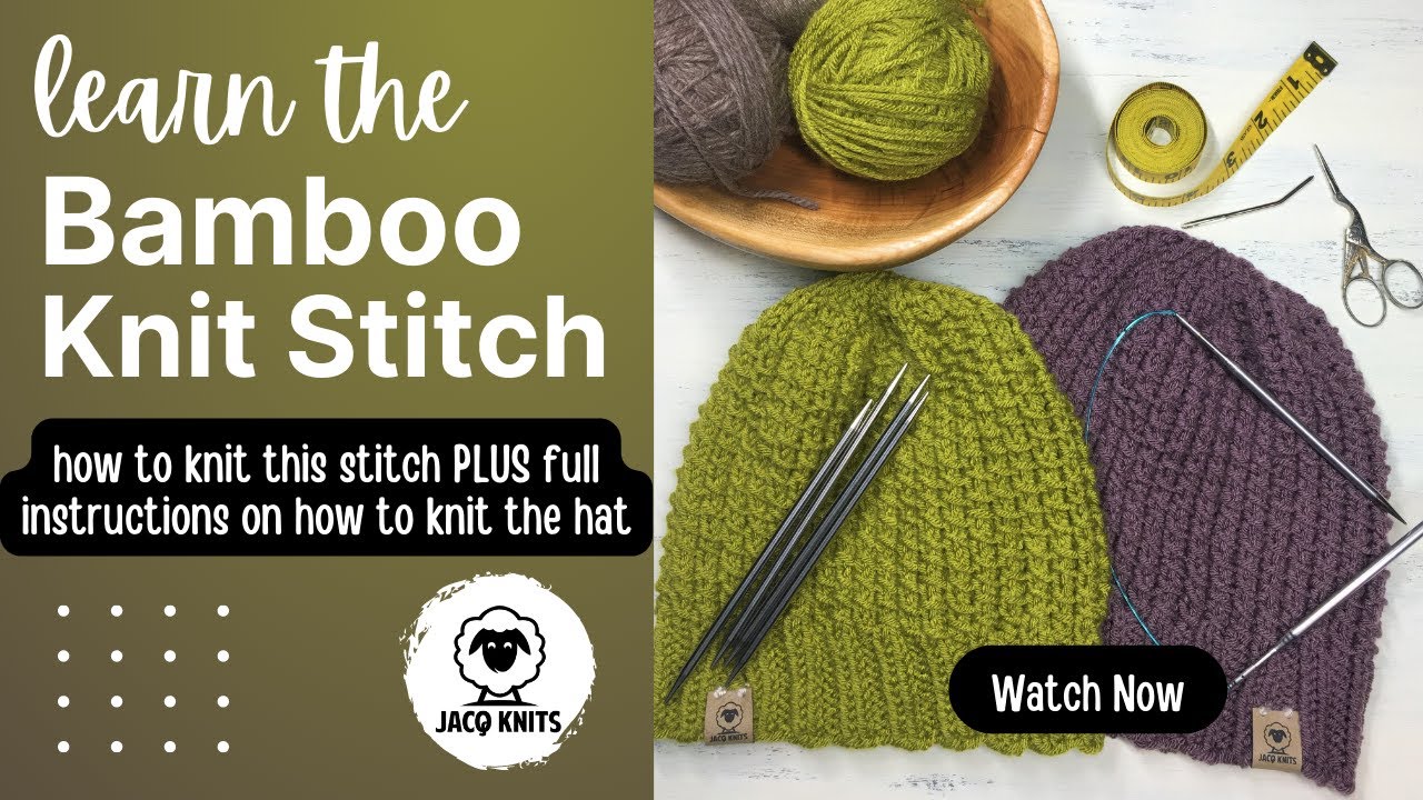 Knitting Pattern Bamboo Stitch