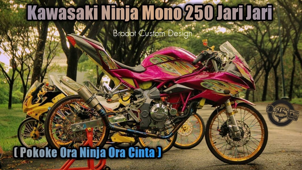 Modifikasi Kawasaki Ninja Mono 250 Jari Jari Street Racing - YouTube