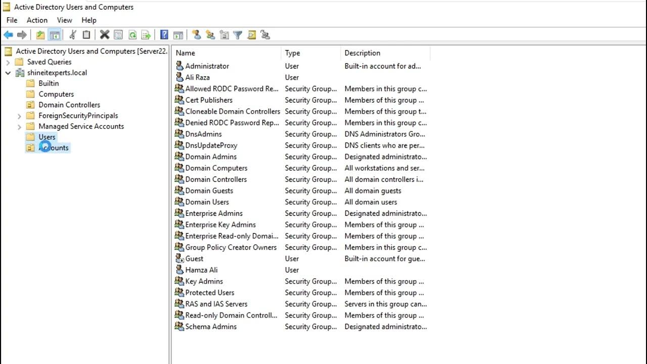 How to Create OU, Users and Groups on Active Directory 2022 - YouTube