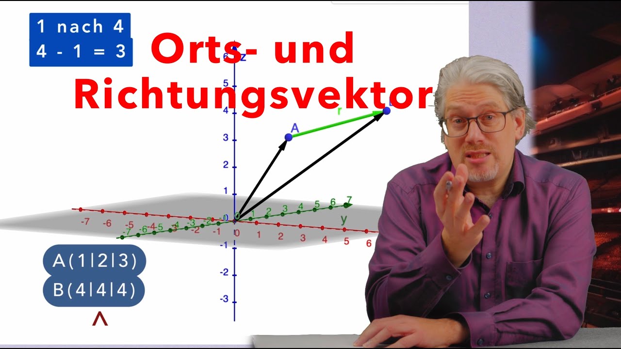 Mini-Crash-Kurs: Ortsvektor und Richtungsvektor - Lerne, sie zu ...