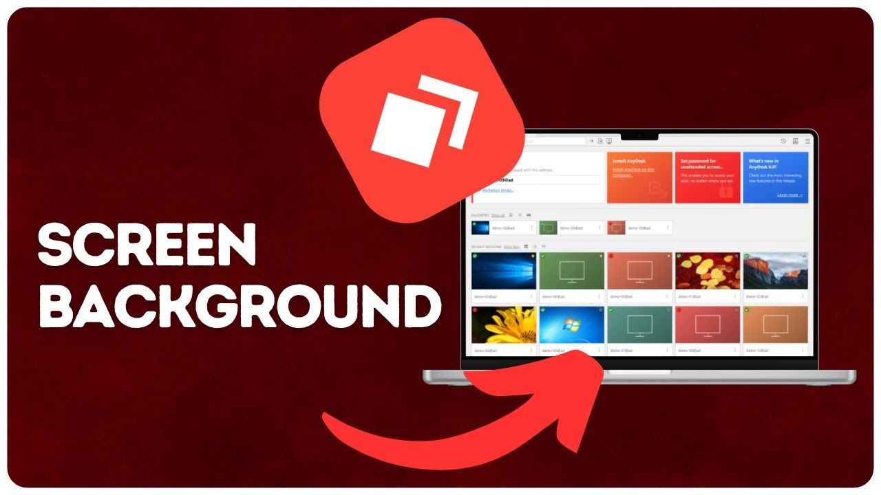 How to set up the alternate screen background settings on AnyDesk ...