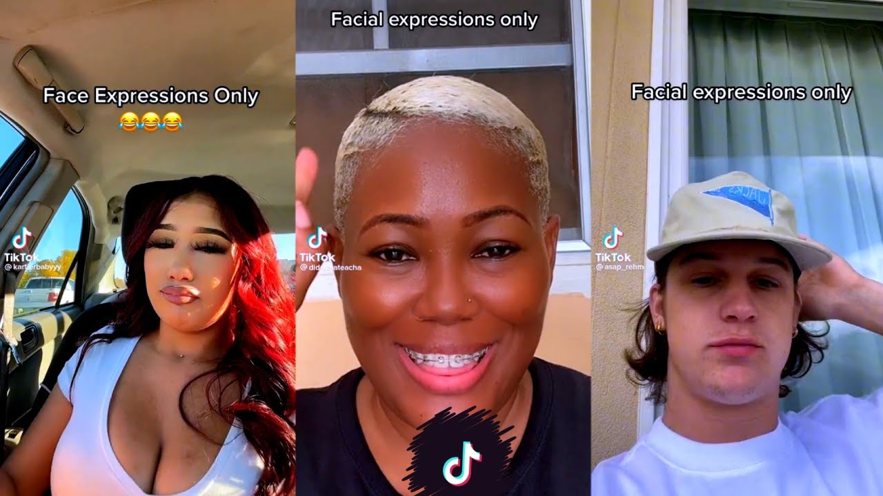 Facial expressions only|TikTok Compilation|TikTok Trend - YouTube