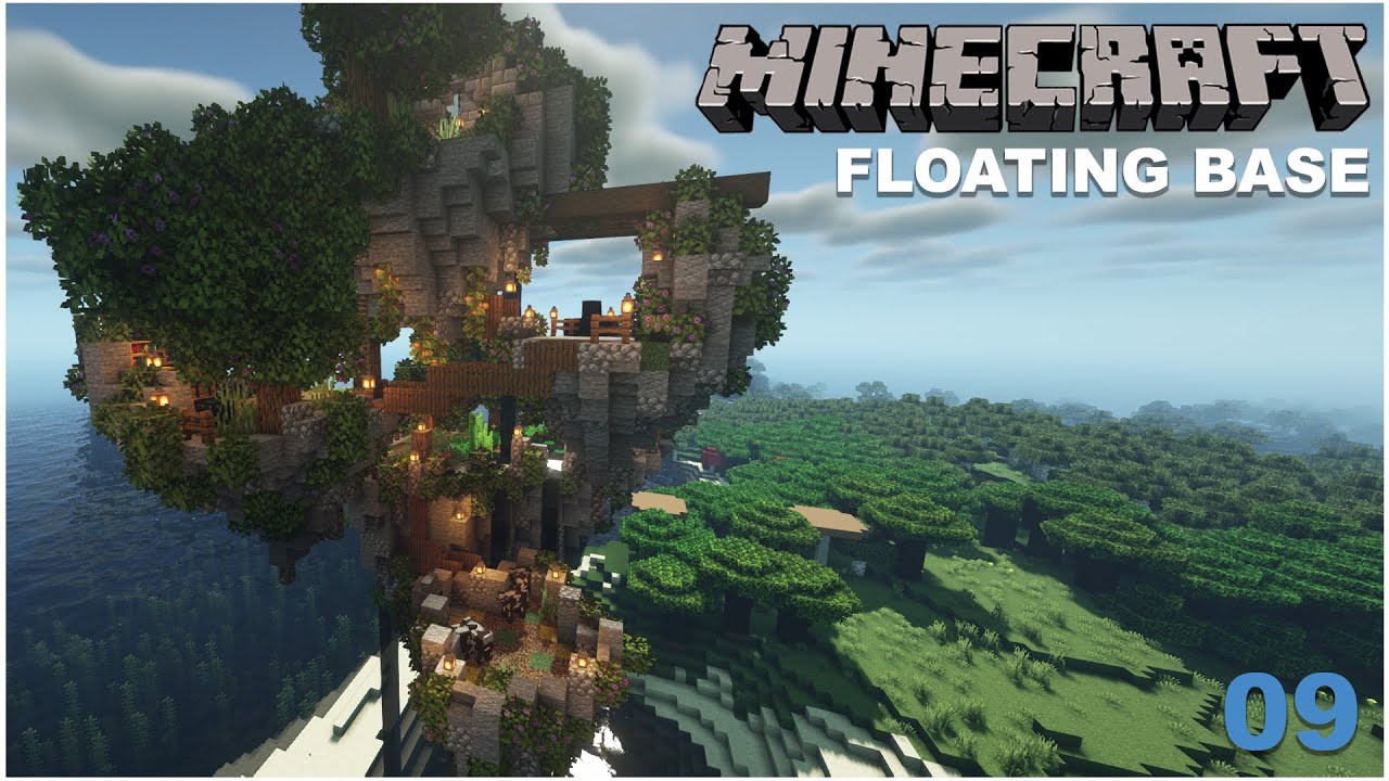 Floating Island Base | Minecraft Creative - Ep 009 - YouTube