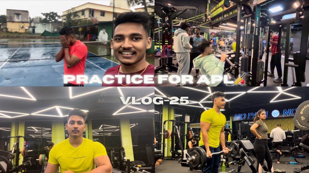 VLOG-25 | Practice for APL begins🏏 | Back and biceps - YouTube