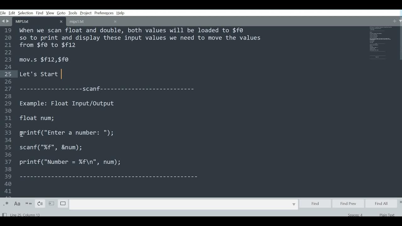 MIPS Tutorial 6 | Input/Output | Getting User's Input Float| Scan Float - YouTube