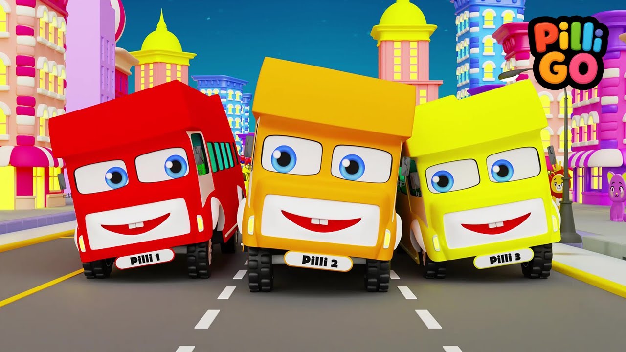 Ten Little Buses | Counting Song for Kids | Nursery Rhymes for Kids ...