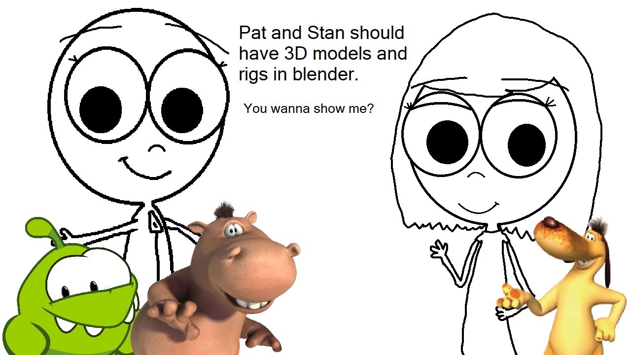 Sackboy the alien: Pat🦛 and Stan🐕 3D models and rigs announcement - YouTube