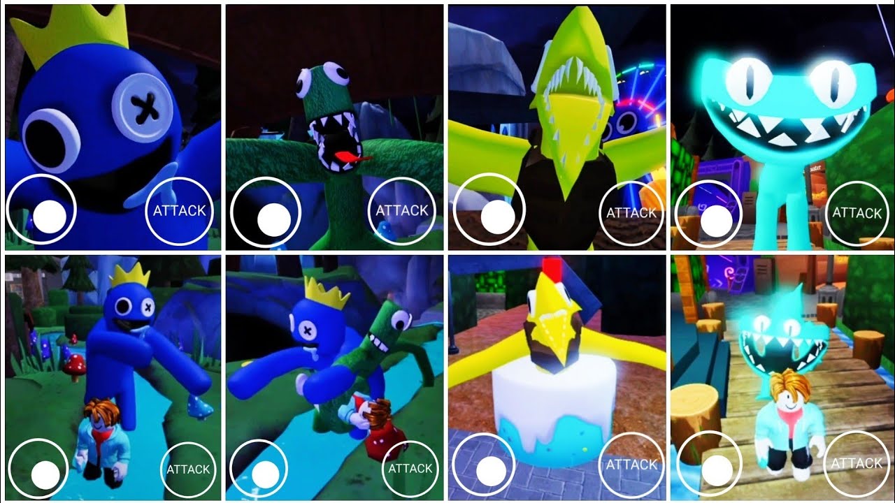 Rainbow Friends Chapter 2 Blue, Green, Yellow And Cyan Rainbow Friends ...