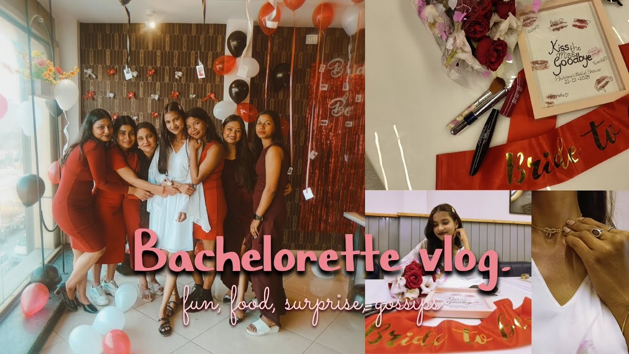 It's giving bride tribe ! 🎀🤍🧿 | Bachelorette party | Surprise - YouTube