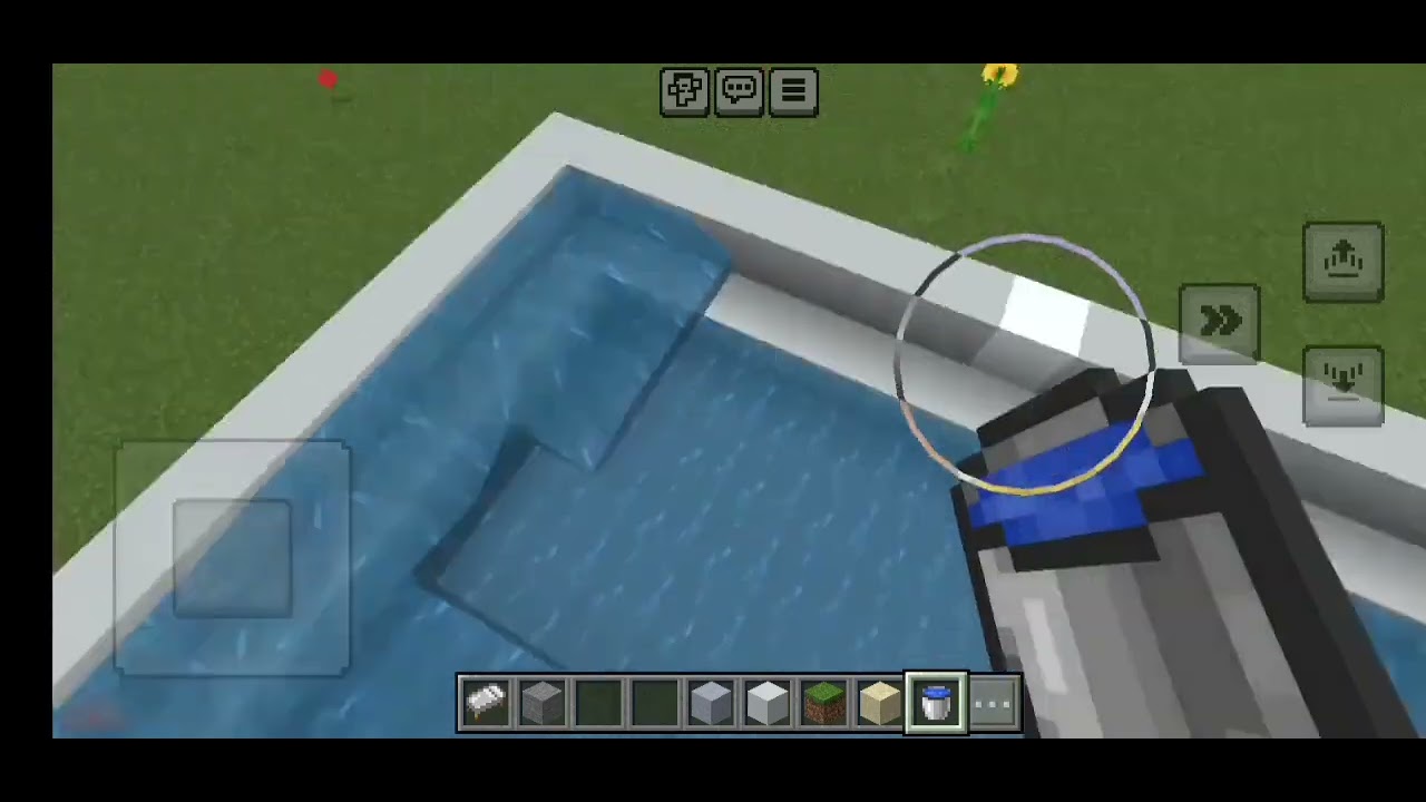 Today I made a beautiful swimming pool in minecraft game - YouTube