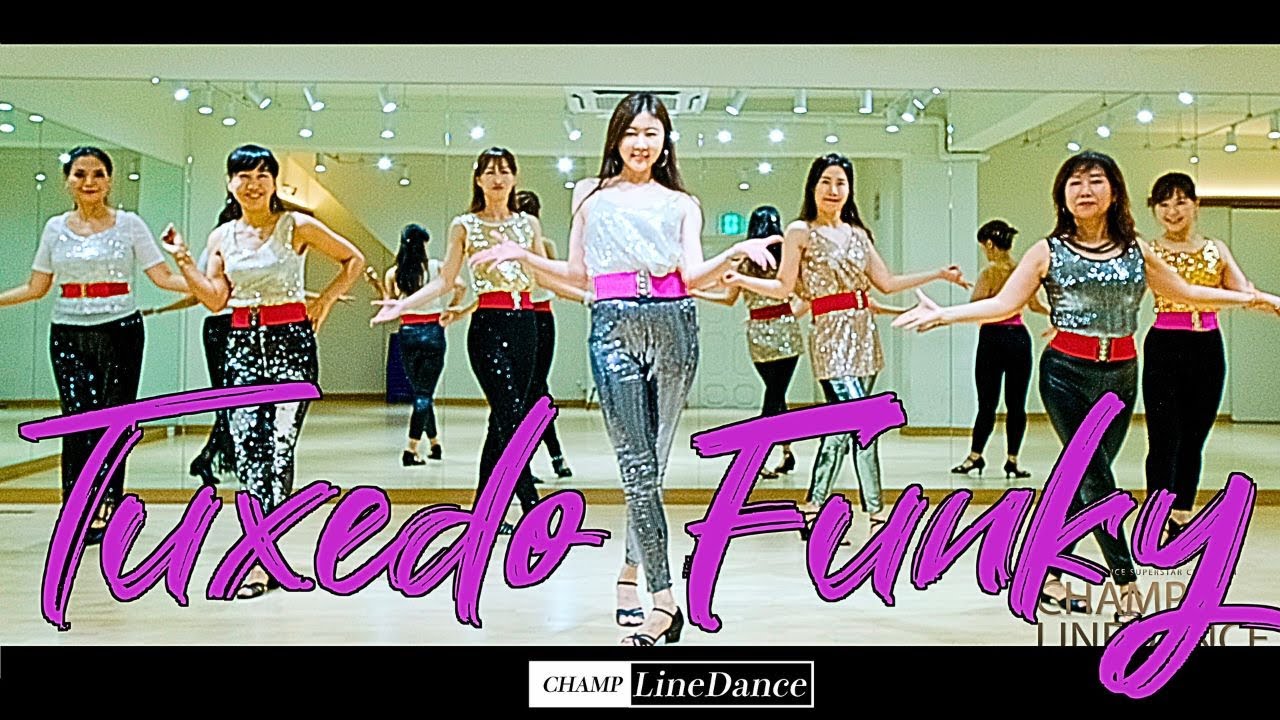 [금요중고급반] Tuxedo Funky Line Dance || 턱시도 펑키 라인댄스 - YouTube