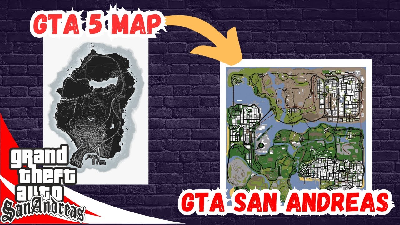How To install GTA 5 Map in GTA San Andreas || GTA 5 Map in GTA SA ...