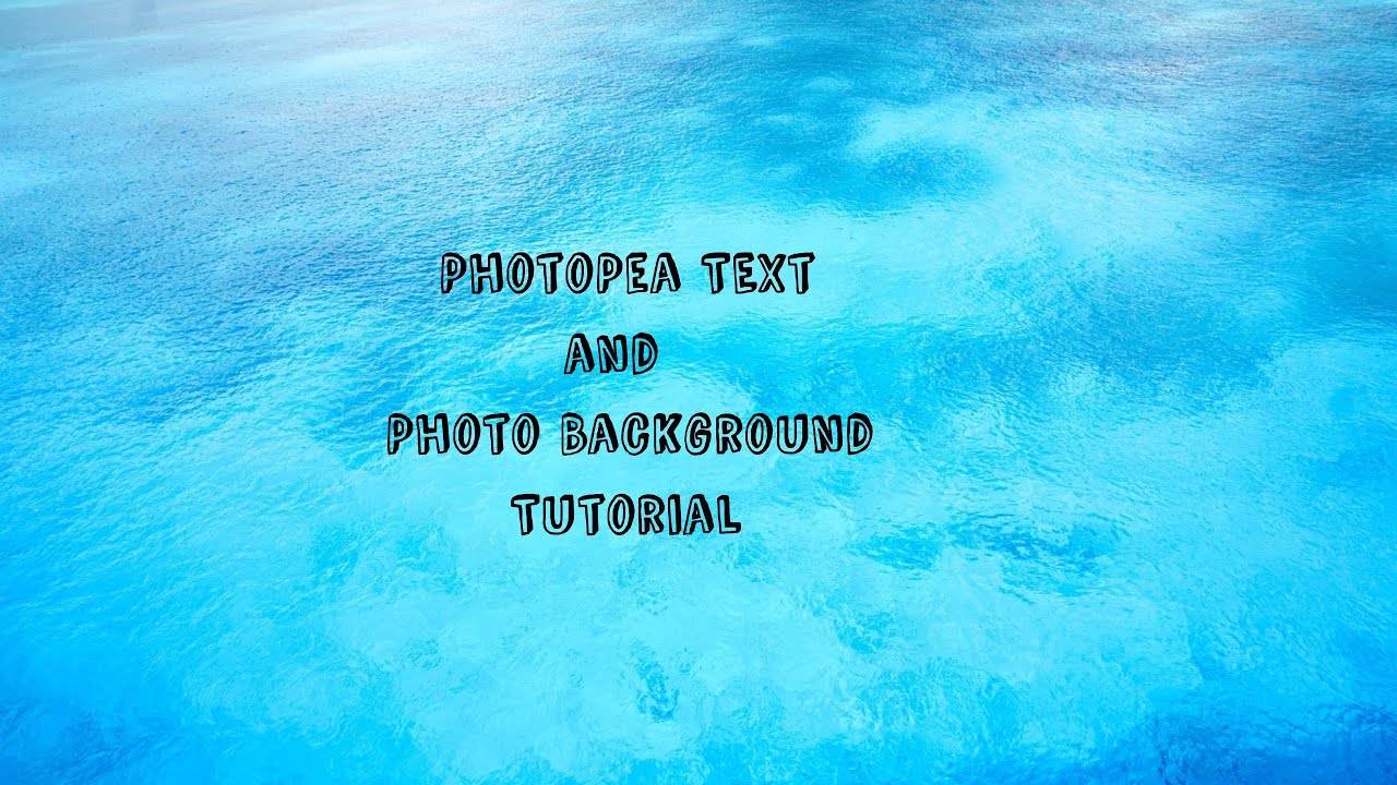 Text and Photo Background PhotoPea Tutorial - YouTube