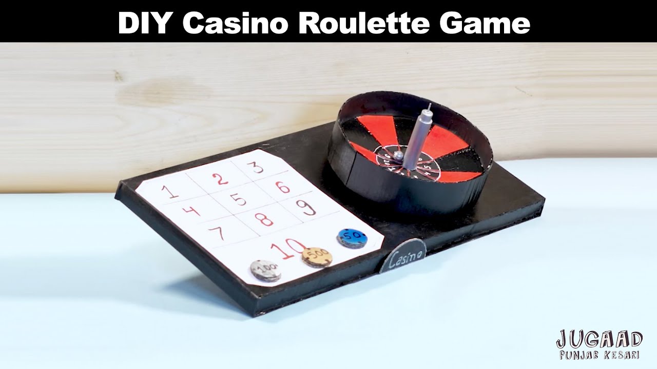 How to Make Mini Casino Roulette Game from Cardboard - YouTube