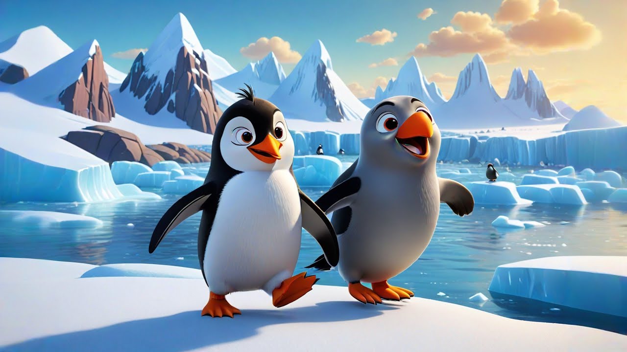 Two Little Penguins Tell the Time | Learning to Tell Time Song for Kids ...