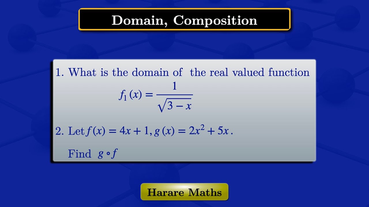 Functions | Domain, Composition - YouTube