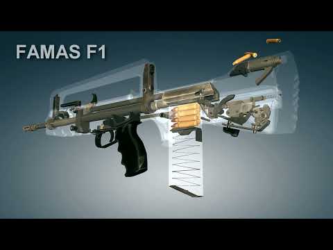 Bullpup FAMAS F1 Assault Rifle. How it works | 3dGun