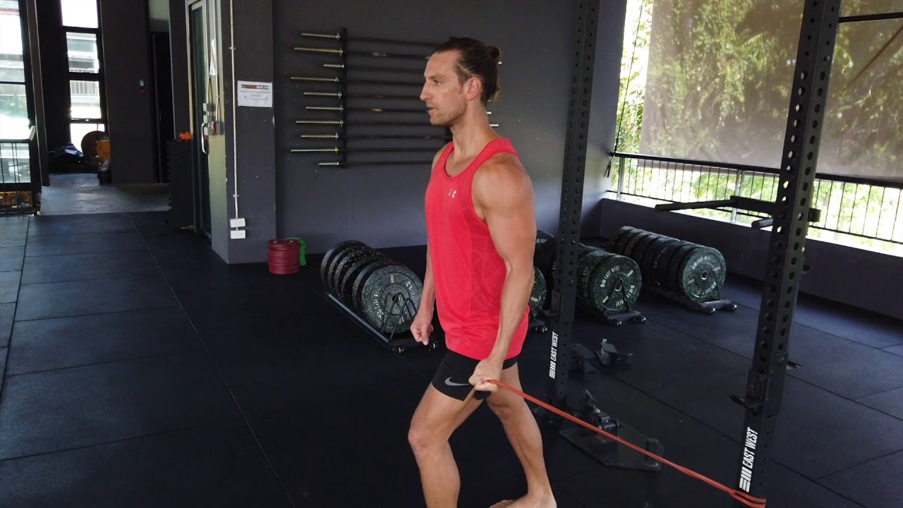 Resistance Band Single Arm Bicep Curl | Exercises to do at home ...