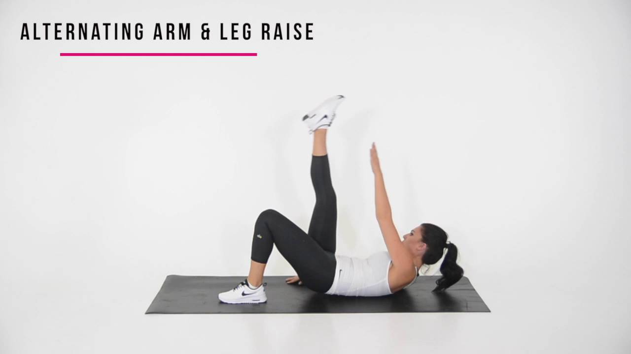 How to Do an Alternating Arm and Leg Raise I Sexyfit Coaching - YouTube