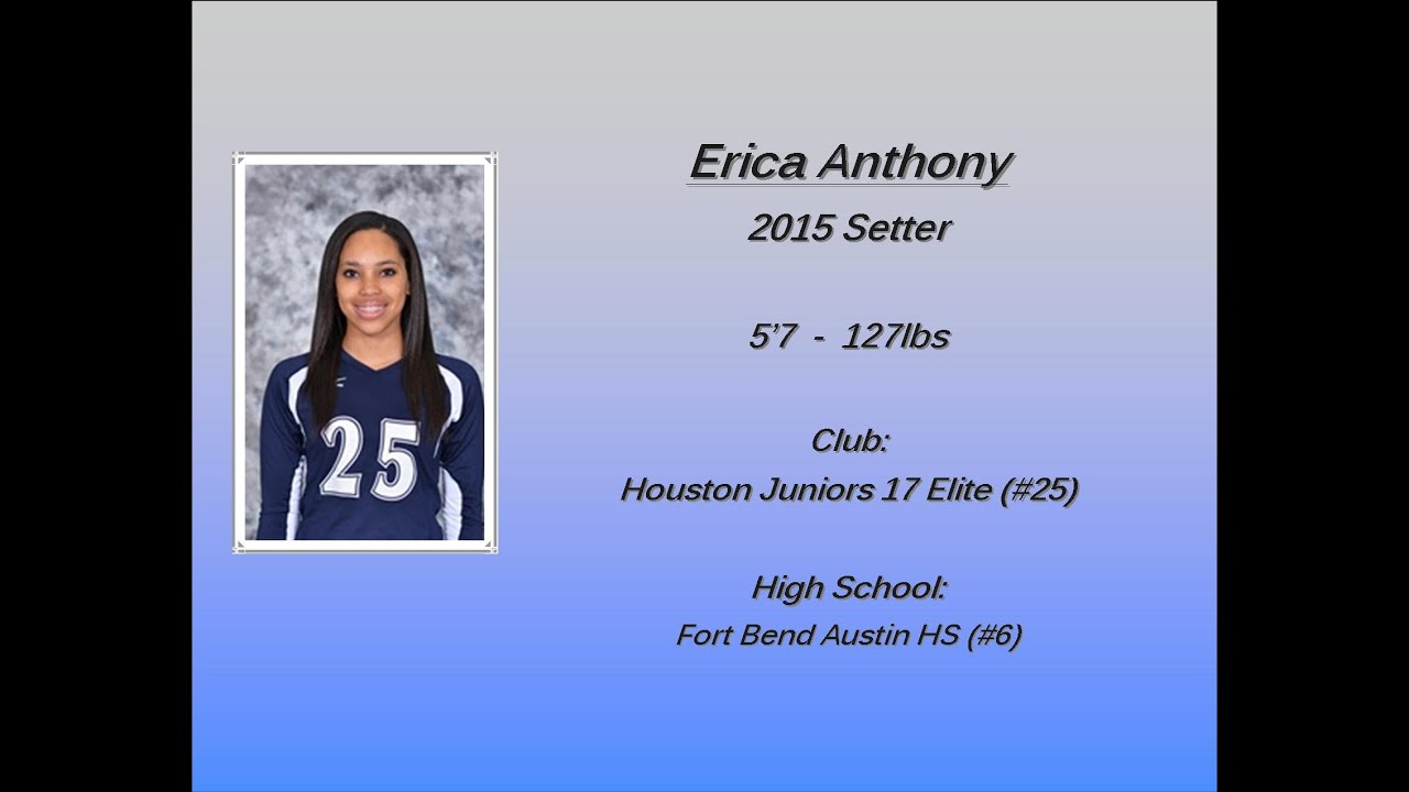 2015 Setter Erica Anthony - YouTube