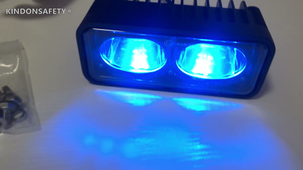 Superior quality Emark ECE R10 approved Forklift red or blue zone light ...