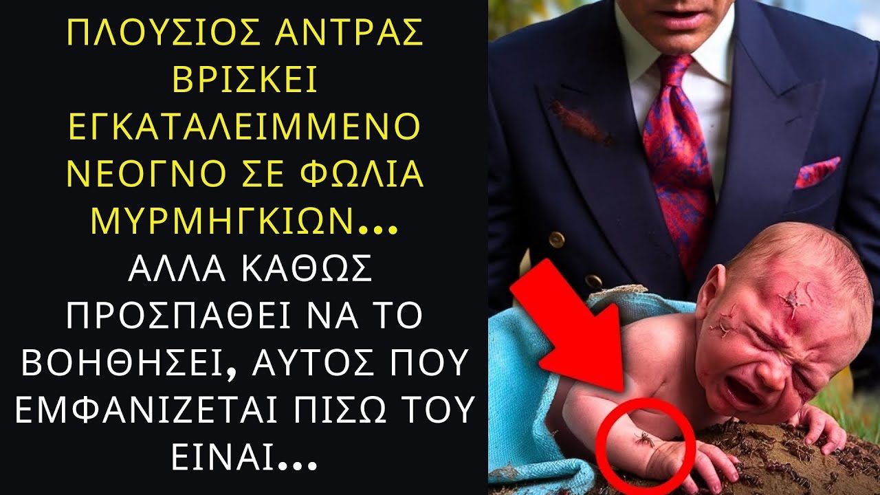 ΠΛΟΥΣΙΟΣ ΑΝΤΡΑΣ ΒΡΙΣΚΕΙ ΕΓΚΑΤΑΛΕΙΜΜΕΝΟ ΝΕΟΓΝΟ ΣΕ ΦΩΛΙΑ ΜΥΡΜΗΓΚΙΩΝ ...