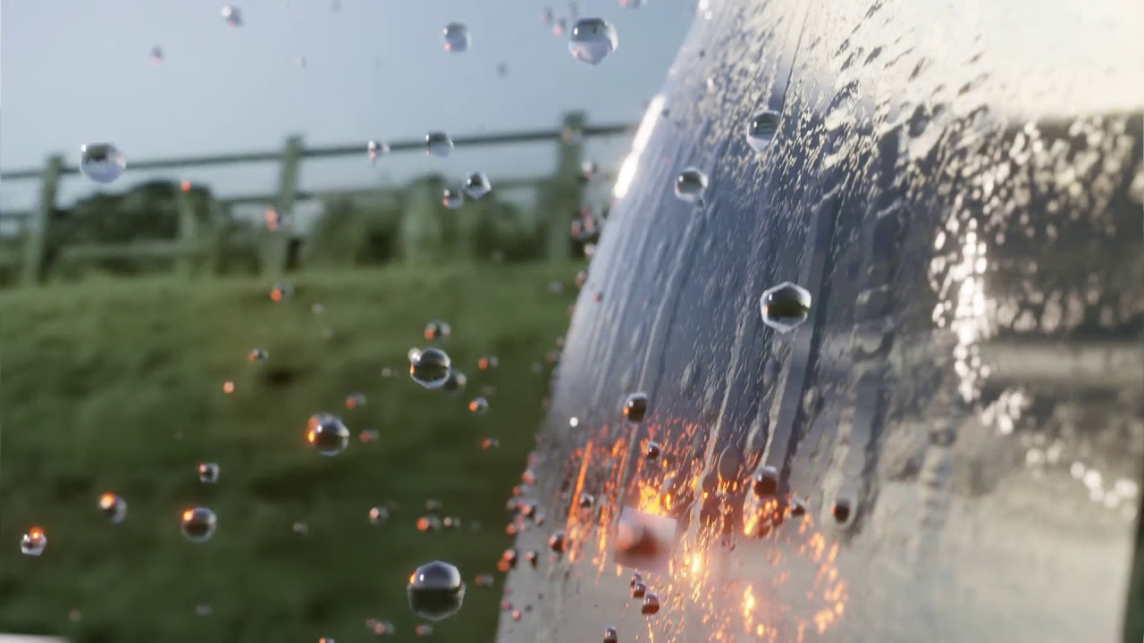 rain on wind shield render test blender 2.8 - YouTube