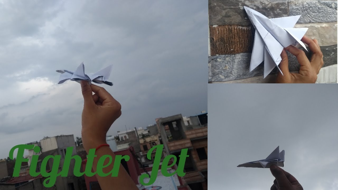 HOW TO MAKE A PAPER FIGHTER JET - YouTube