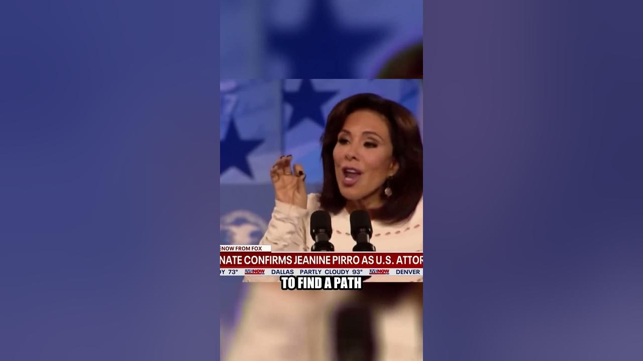 Senate confirms Jeanine Pirro as D C U S attorney - YouTube