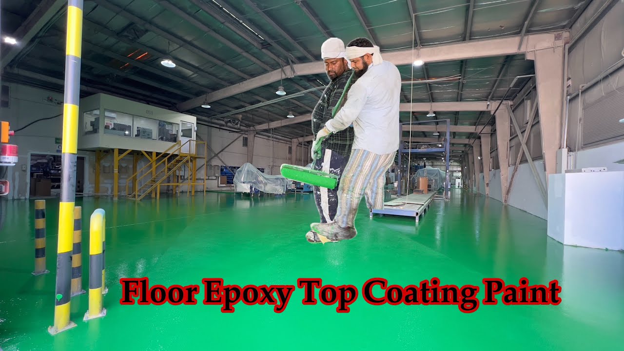 How to install Solvent free epoxy top coating Paint - YouTube