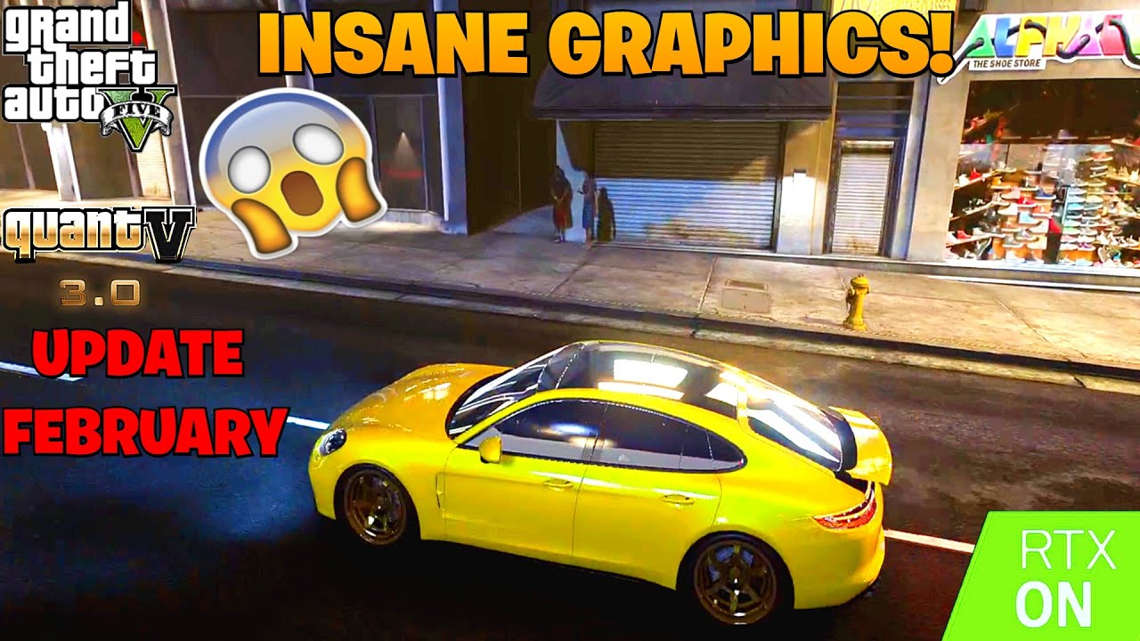 GTA 6? NEW FEBRUARY UPDATE OF QUANT V FOR GTA 5! INSANE RTX GRAPHICS ...