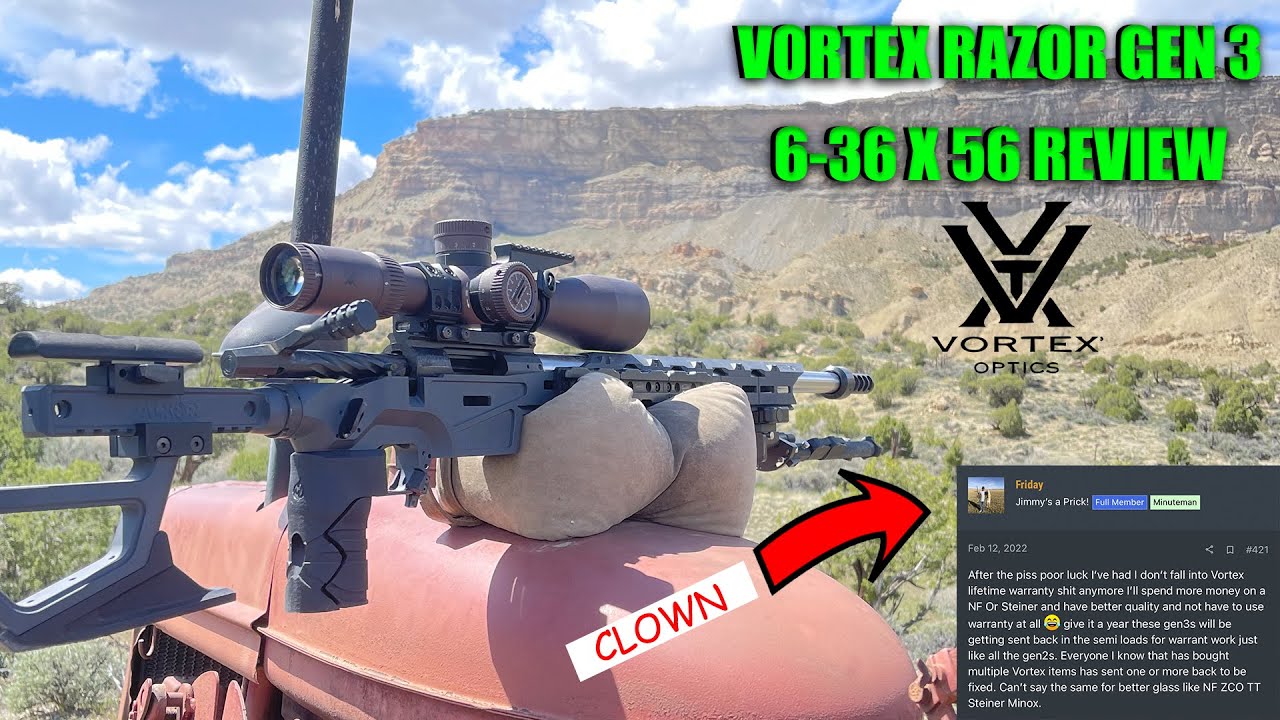 Vortex Razor Gen 3 6-36x56 Honest Review…Nightforce watch out! - YouTube
