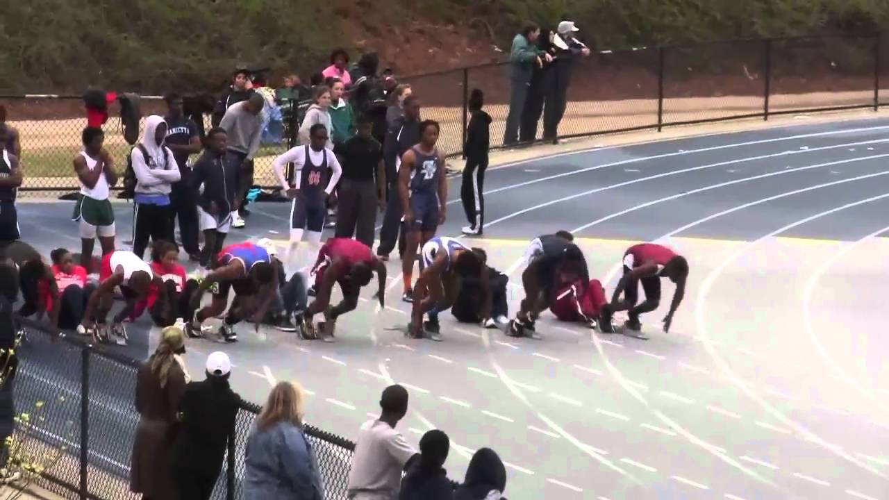 Tyren Jones - 2011 Cobb County Track Championship - 100M Prelims - YouTube