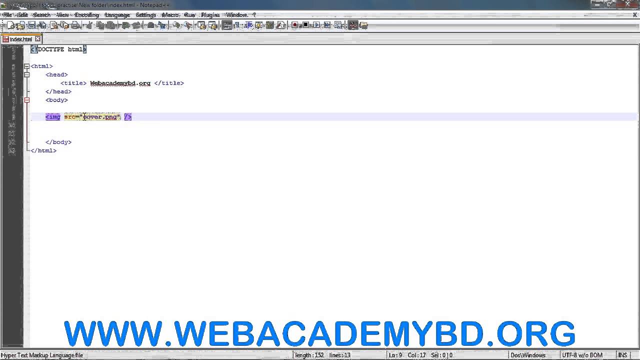 5 Html5 And Css3 Beginner Bangla Tutorial Image Youtube