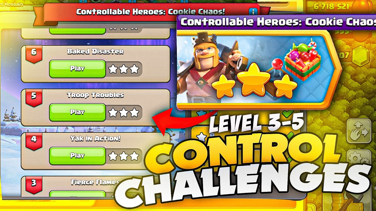Controllable Heroes: Cookie Chaos Clash Of Clans Level 04-06 Easy 3 ...